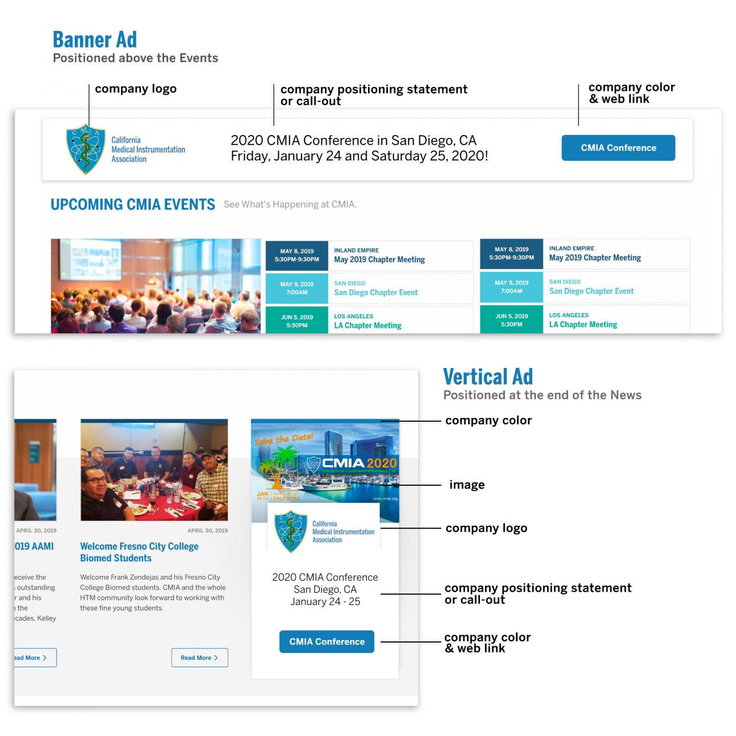 Website Advertising | California Medical Instrumentation Association – CMIA