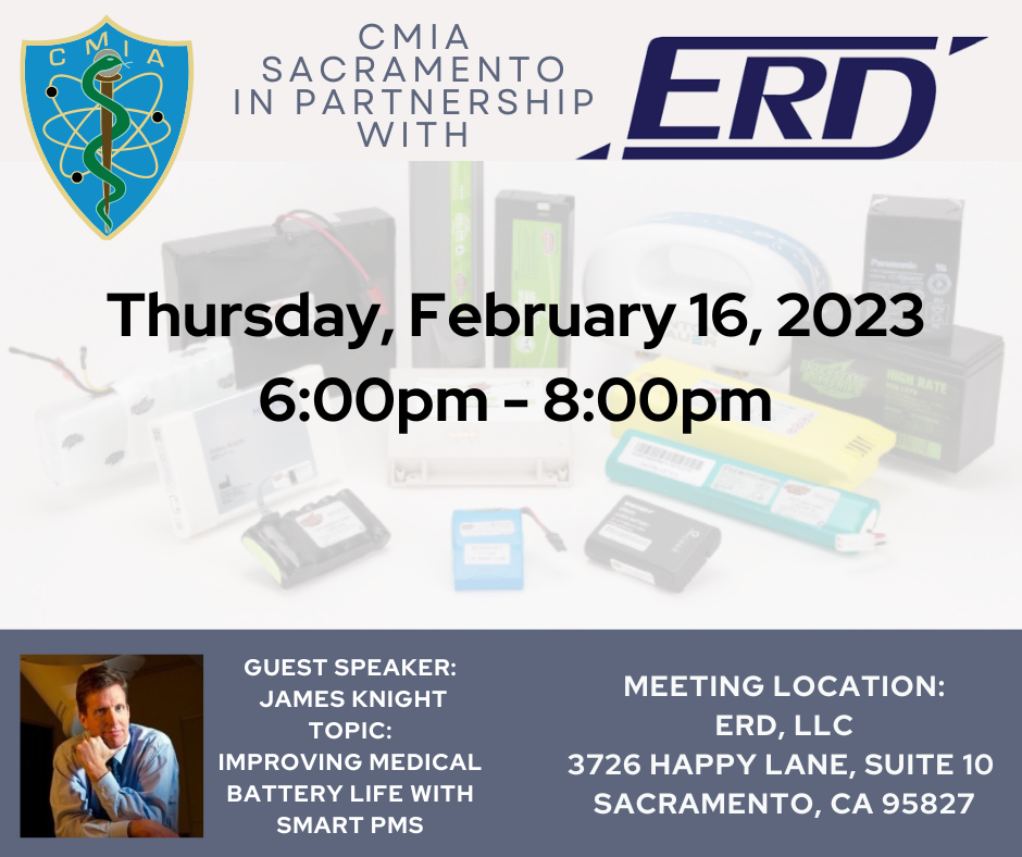 CMIA Capital Chapter Meeting | California Medical Instrumentation ...