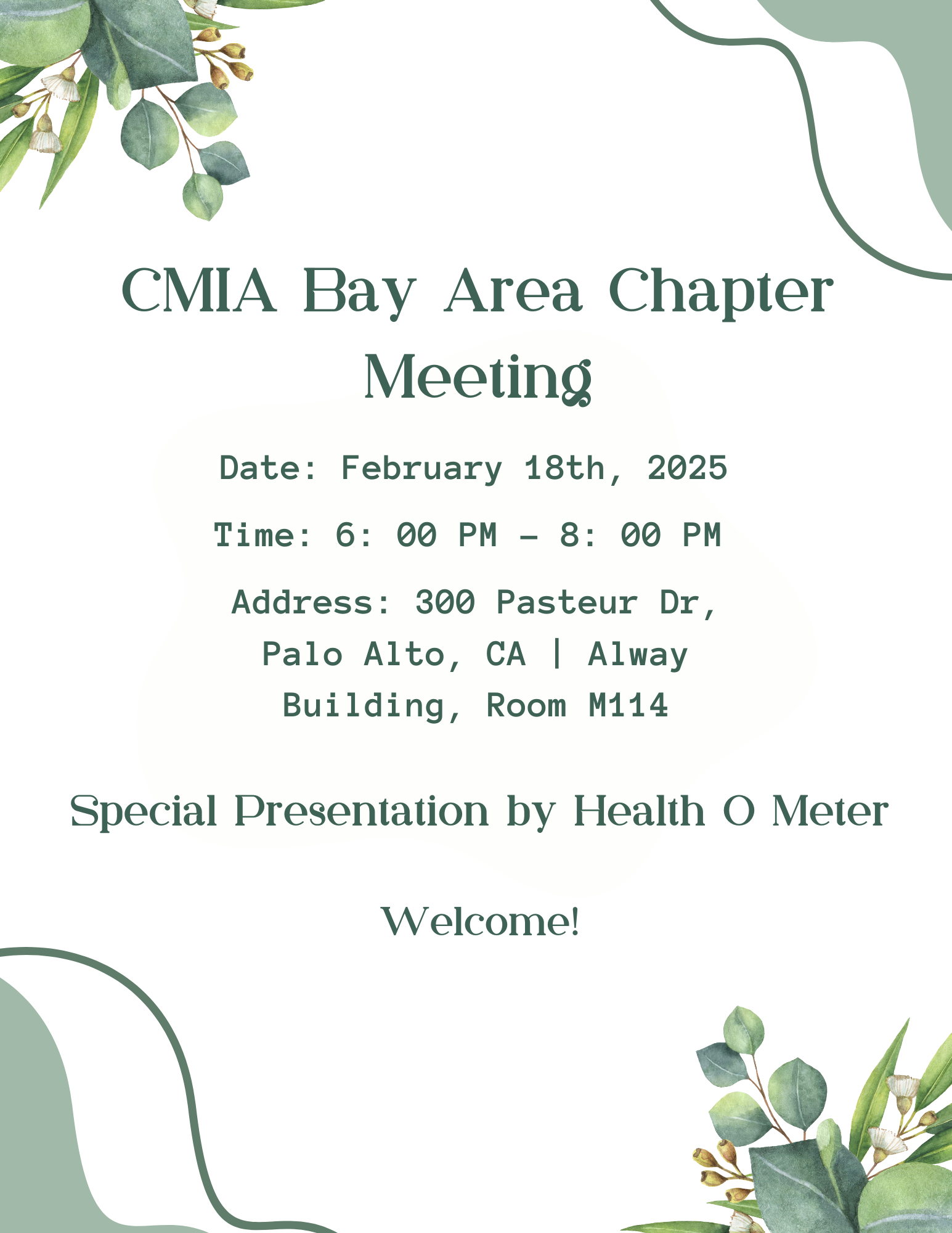 CMIA Bay Area Chapter Meeting | California Medical Instrumentation ...